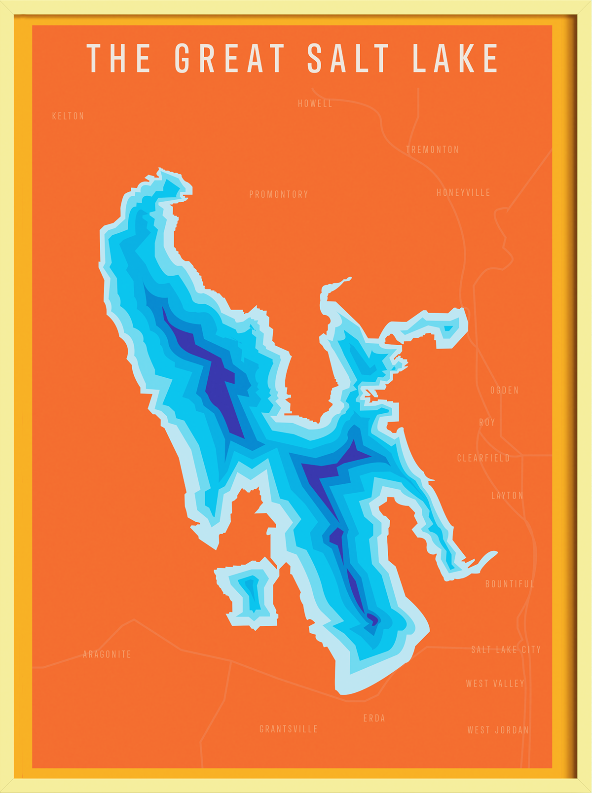 Samantha Mann - Great Salt Lake Map
