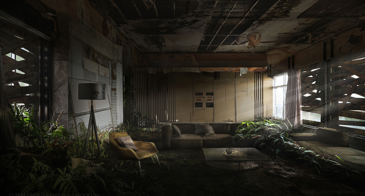 Gizem Ersavas / CONCEPT DESIGN - OVERGROWN HOTEL ROOM