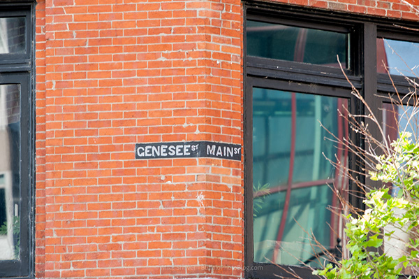 Photography of Buffalo, NY - street signs on building corners