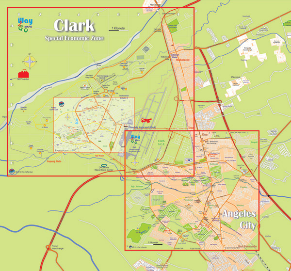 Angeles City Maps - Getting Here