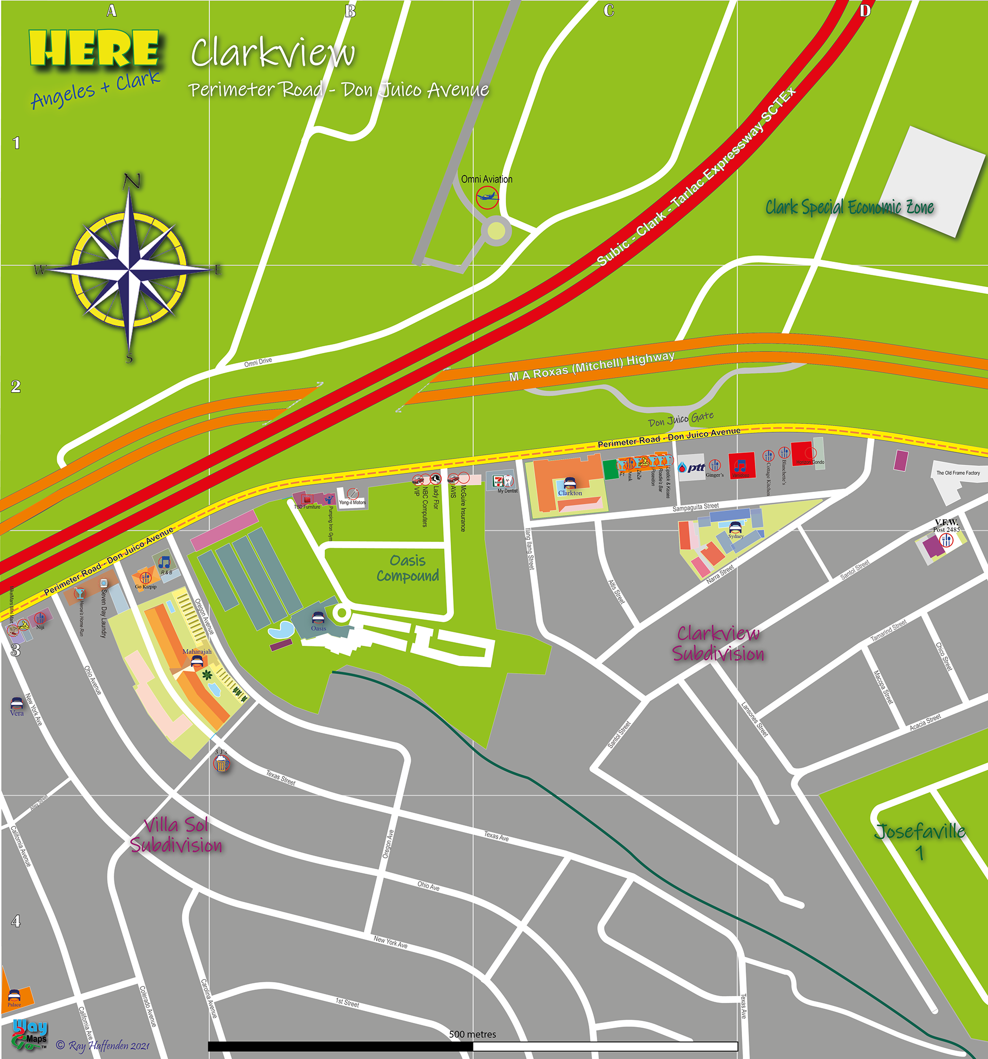 Angeles City Maps - Clarkview