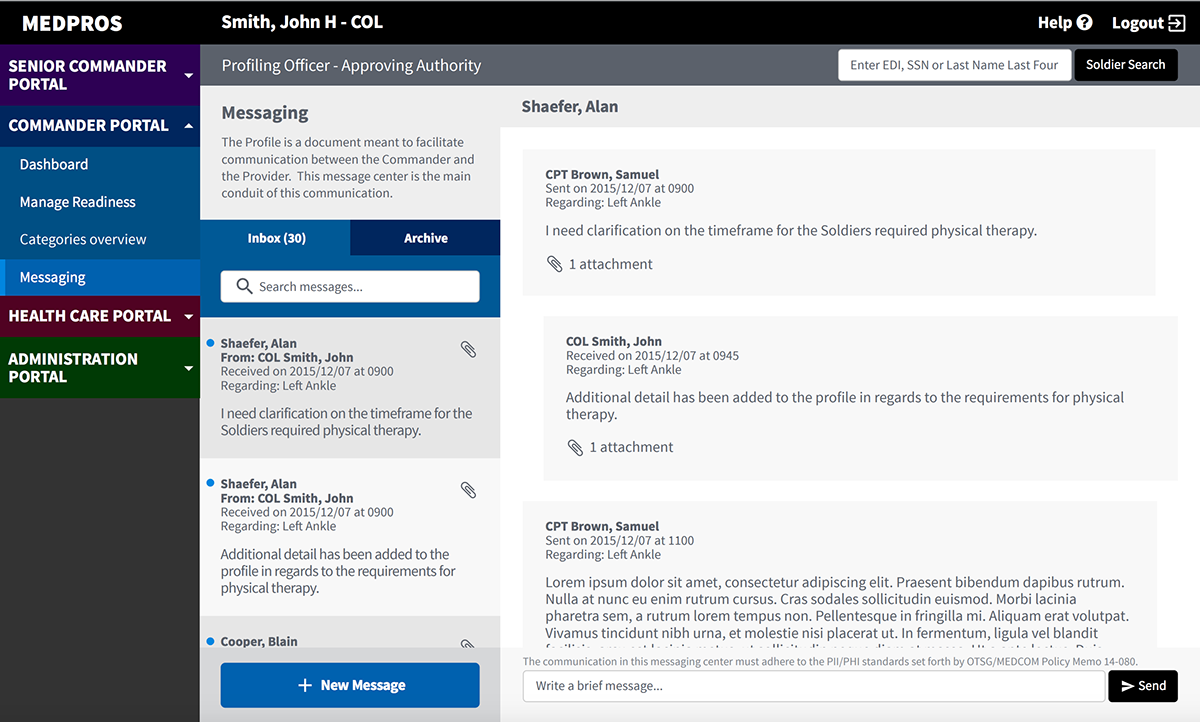 Daniel Chan - ARMY MODS - MEDPROS - Wireframes (Low Fi)