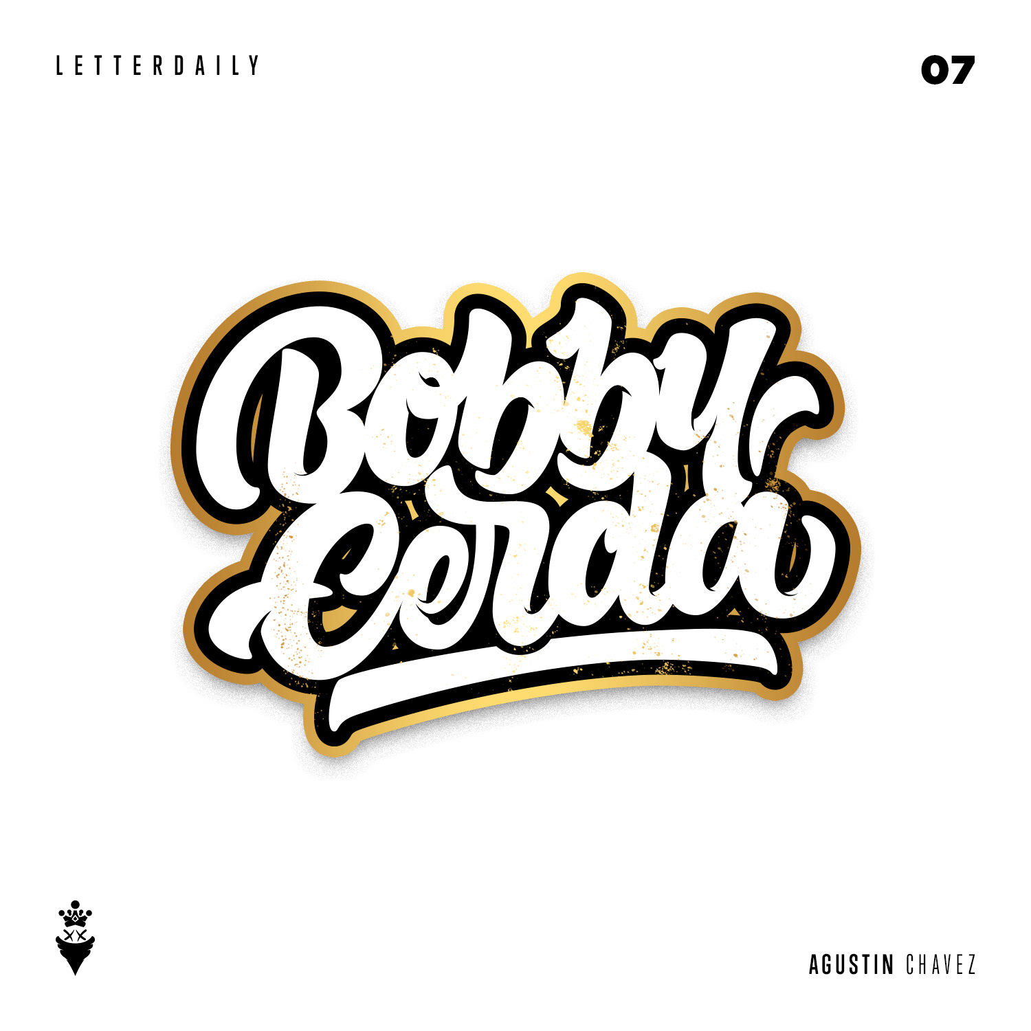 agustin chavez - 30 day Lettering Challenge. Week 1