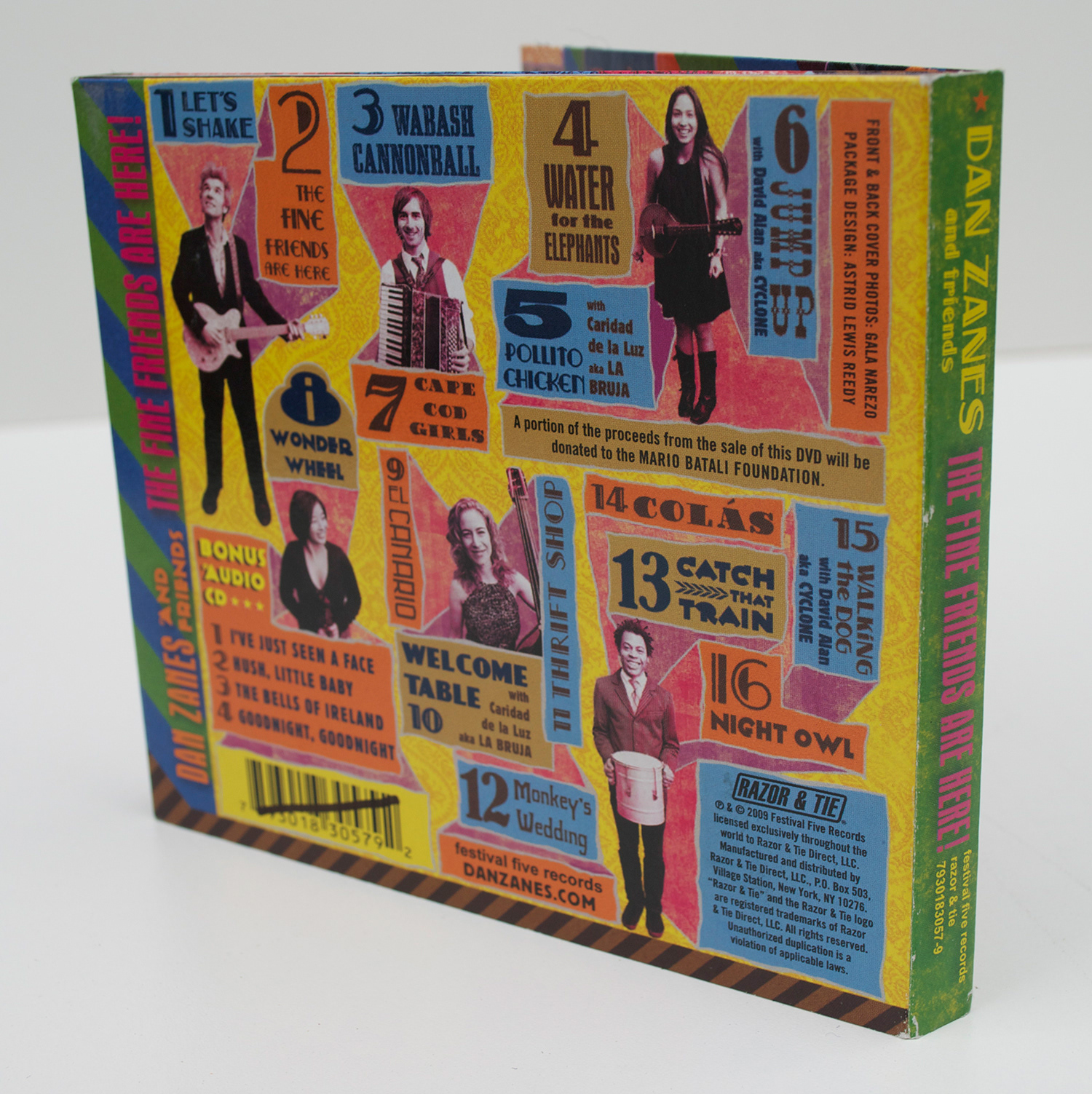 Astrid Lewis Design - Dan Zanes DVD package: The Fine Friends Are Here