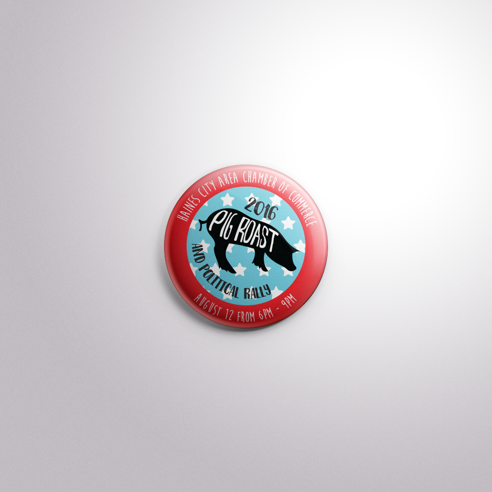 Ink Mode Design - Pig Roast Button and Logo