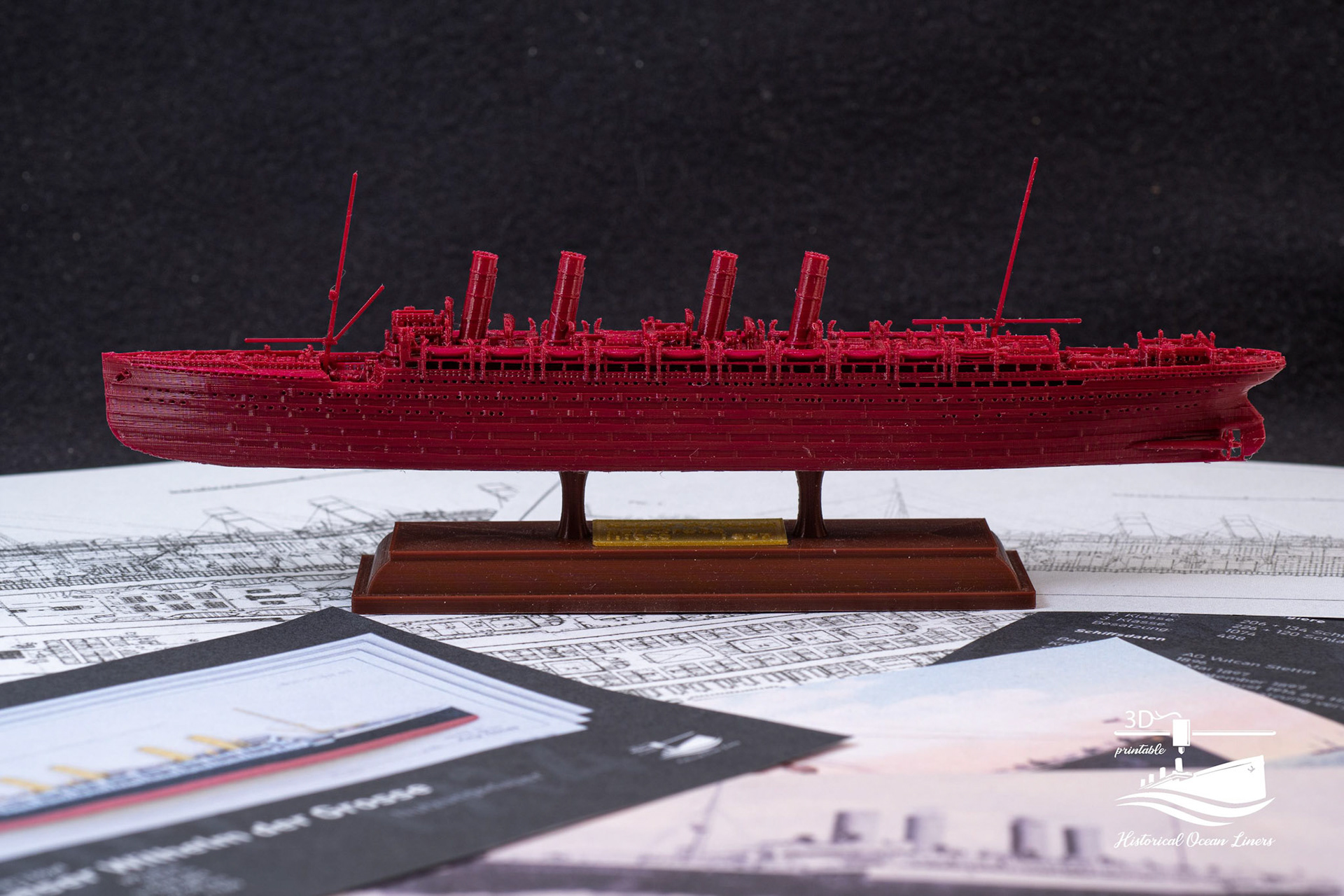 3D printed historical ocean liners - SS Kaiser Wilhelm der Grosse