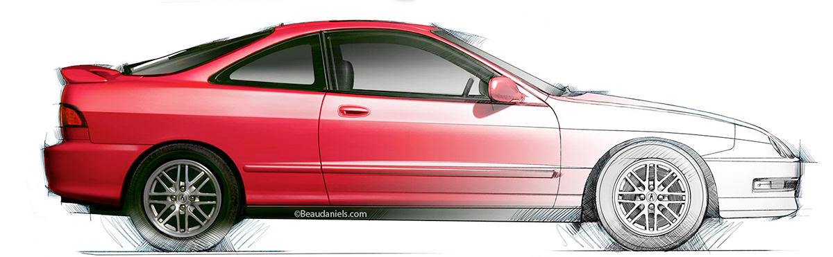 Beau and Alan Daniels illustration portfolios. - Early Acura ...