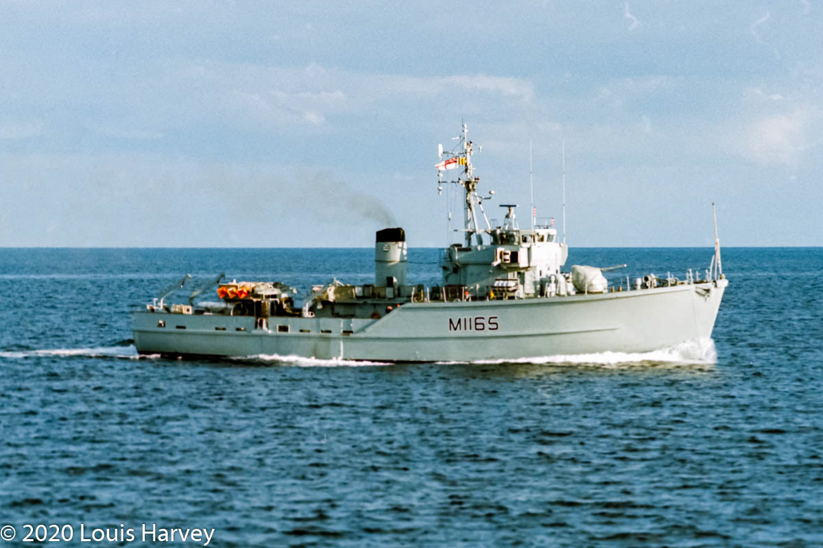 Louis Harvey - My Portfolio - Minesweepers at Sea - 1985
