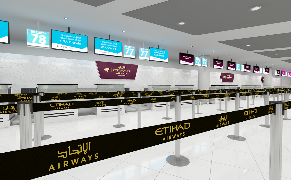 Clayton Garcia - Etihad Airways Check-In Counters @ Abu Dhabi Airport T3