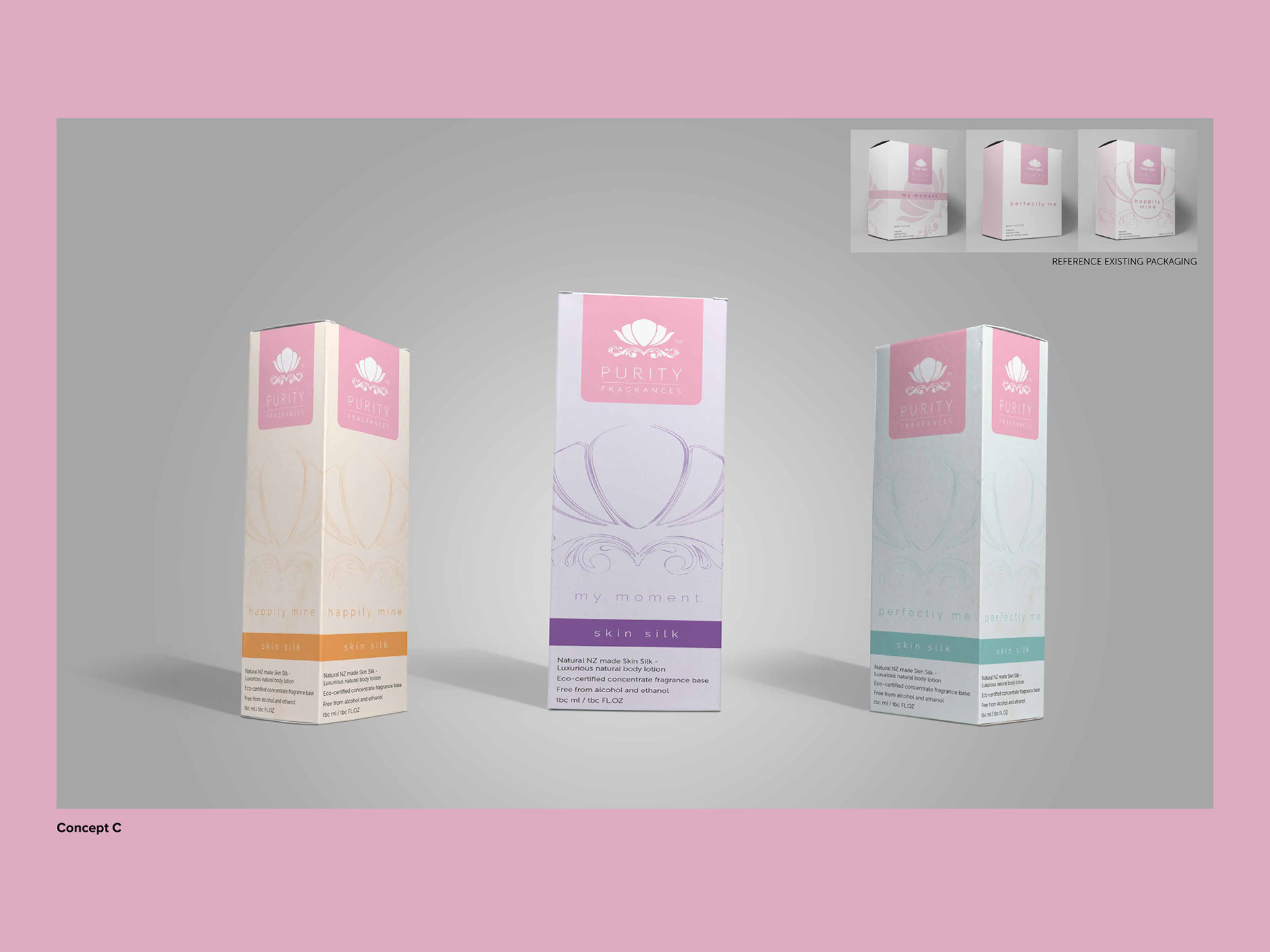 ZeroSeven Graphic Design - Purity Fragrances cartons
