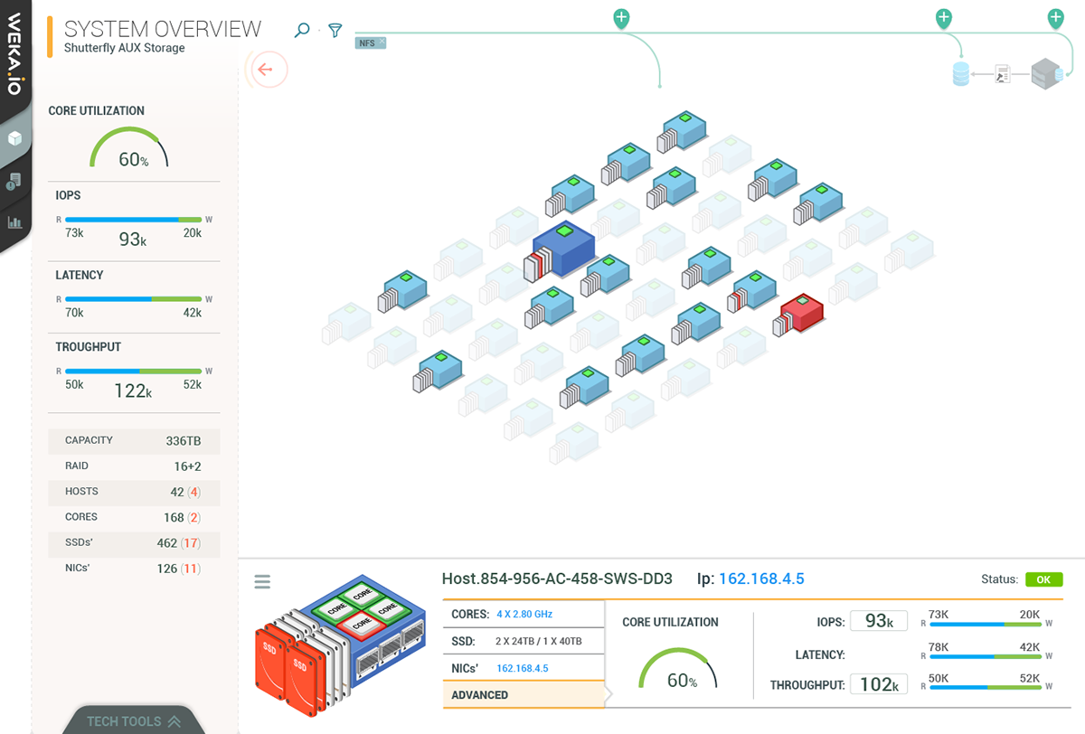 Alpivan - Weka.io Cloud storage UI UX design, Web App _2016