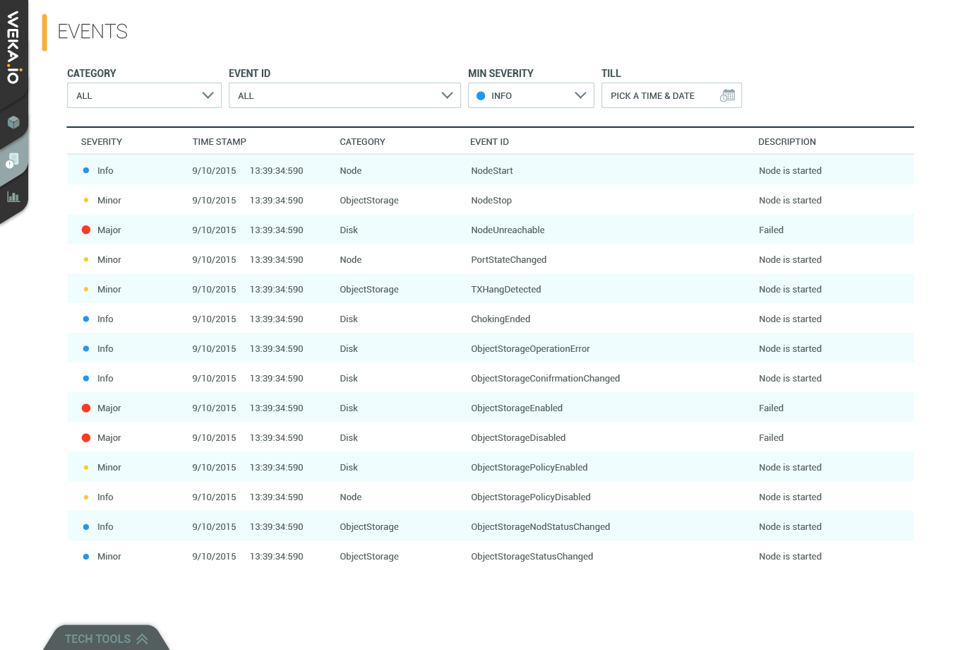 Alpivan - Weka.io Cloud storage UI UX design, Web App _2016