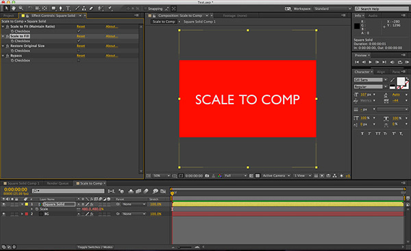 David Benedetti - Automatically Scale Layer to Comp Size in After Effects