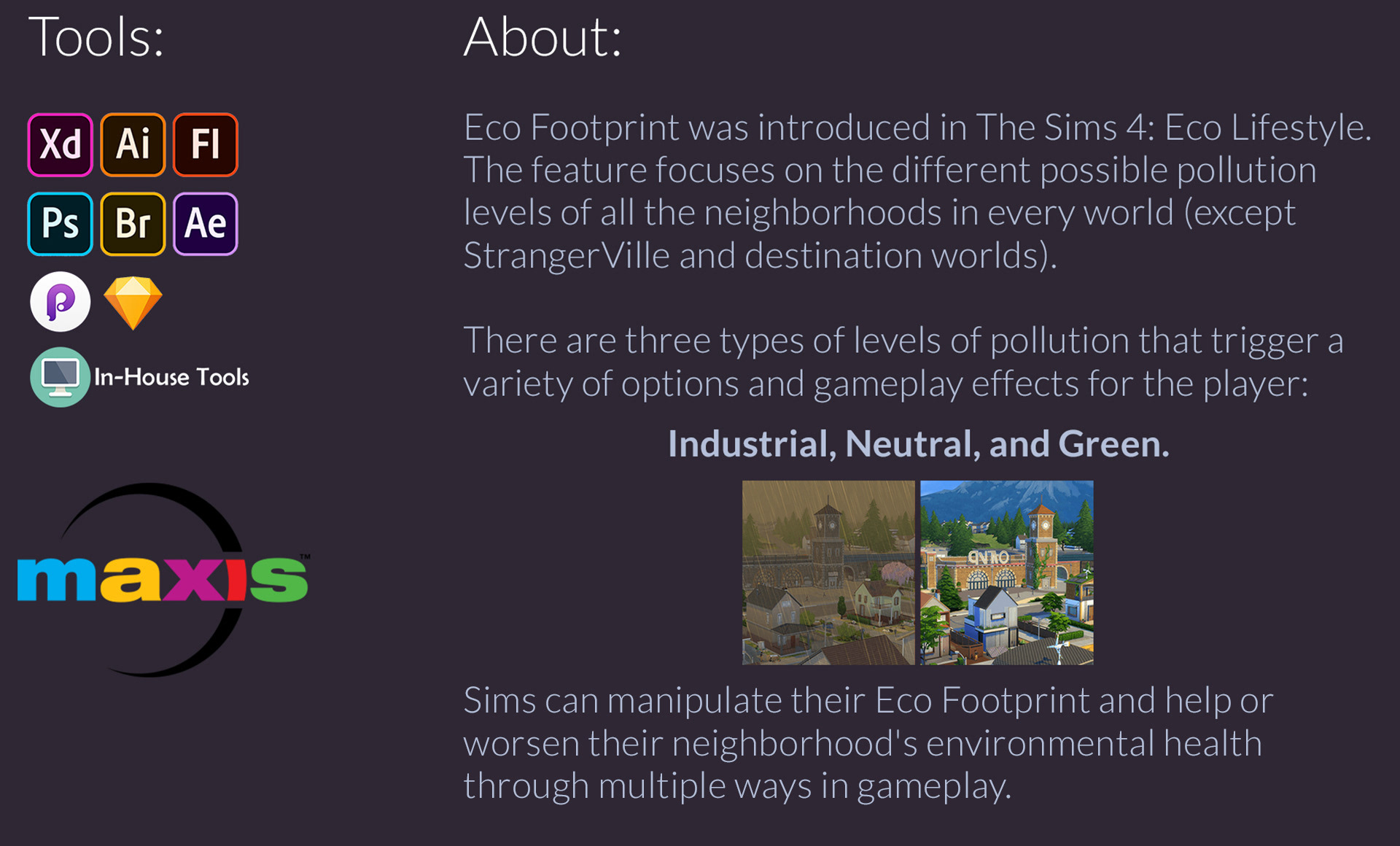 Maria Tartaglia - Experience Designer - Eco Footprint UI